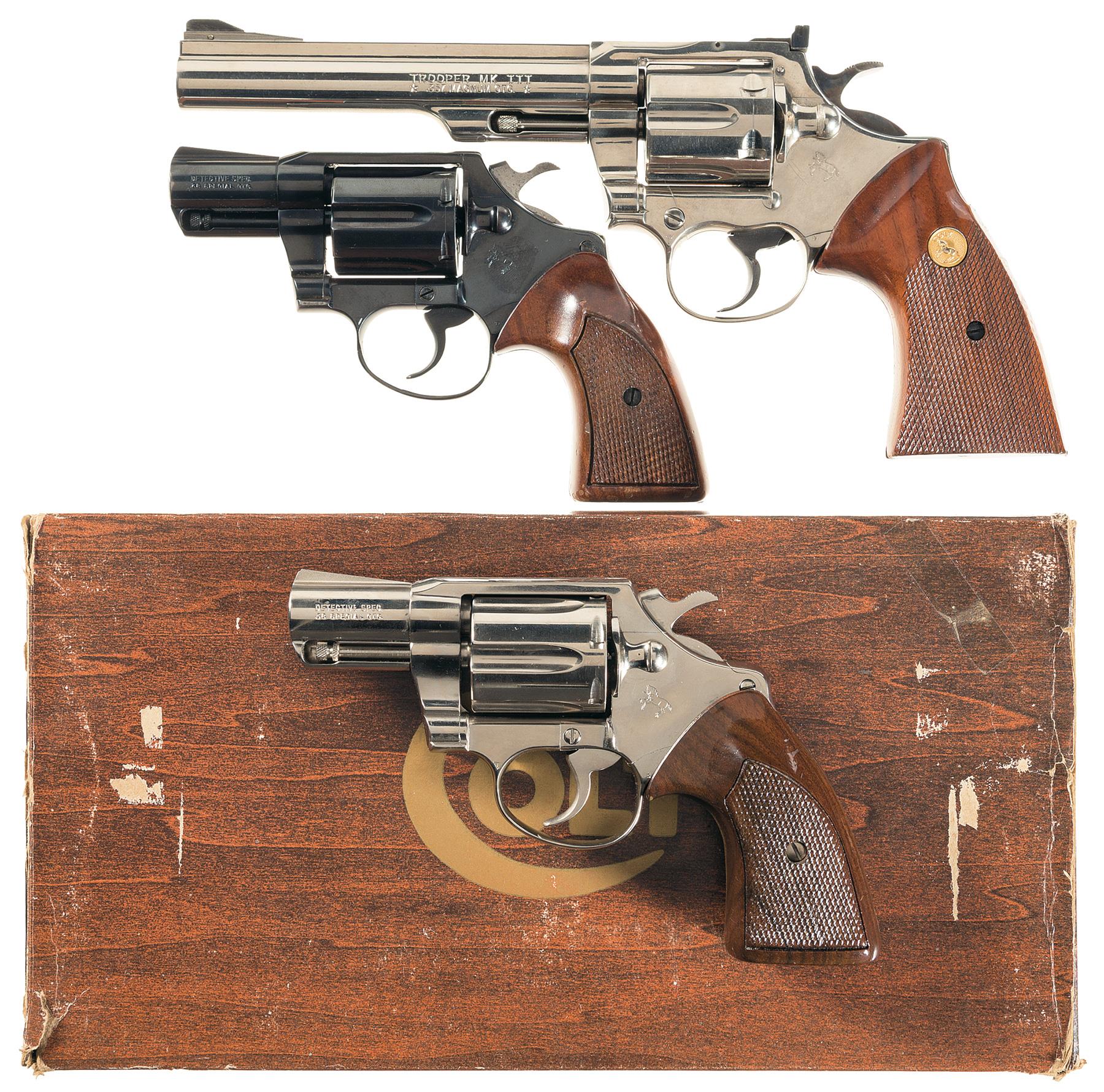 Three Colt Double Action Revolvers | Rock Island Auction