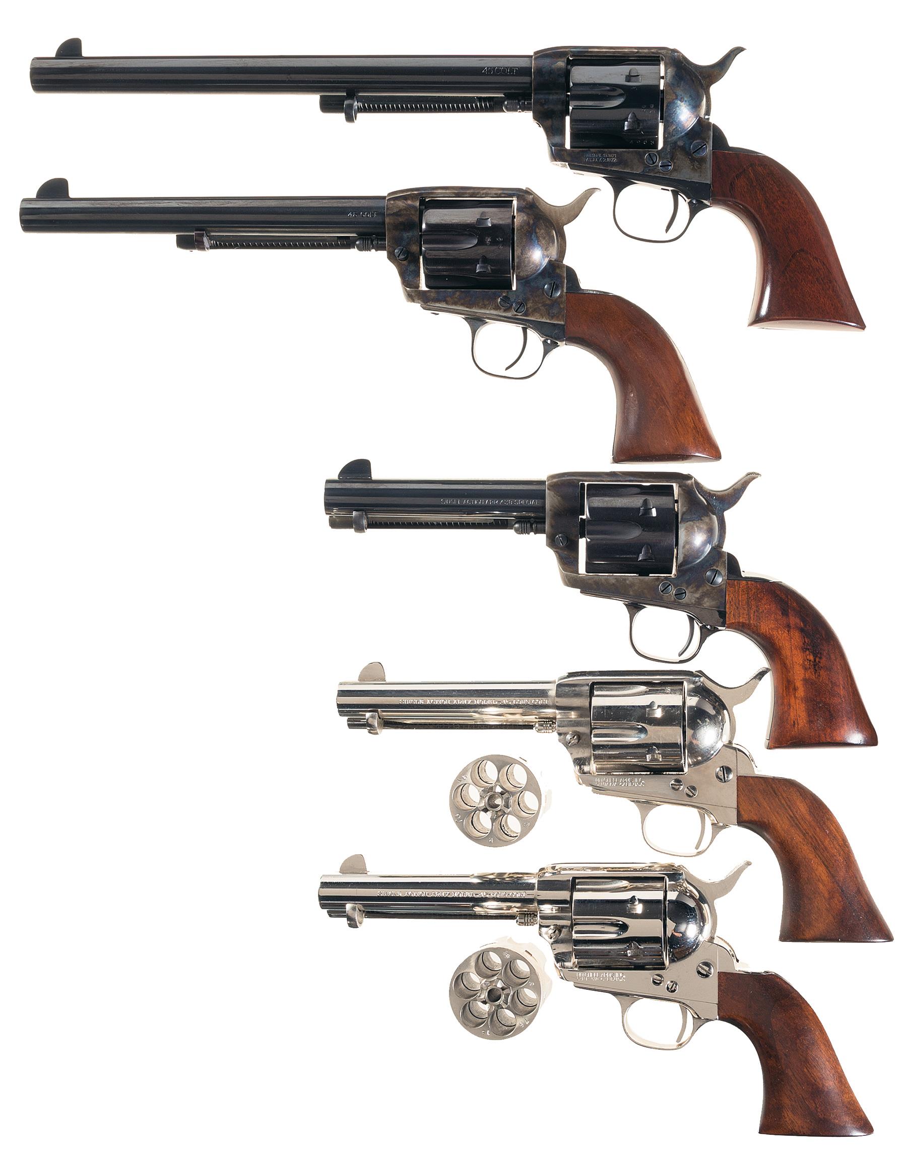 Five Single Action Army Style Revolvers | Rock Island Auction