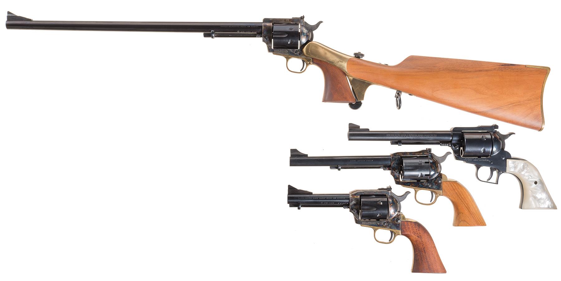Four Single Action Army-Style Revolvers | Rock Island Auction