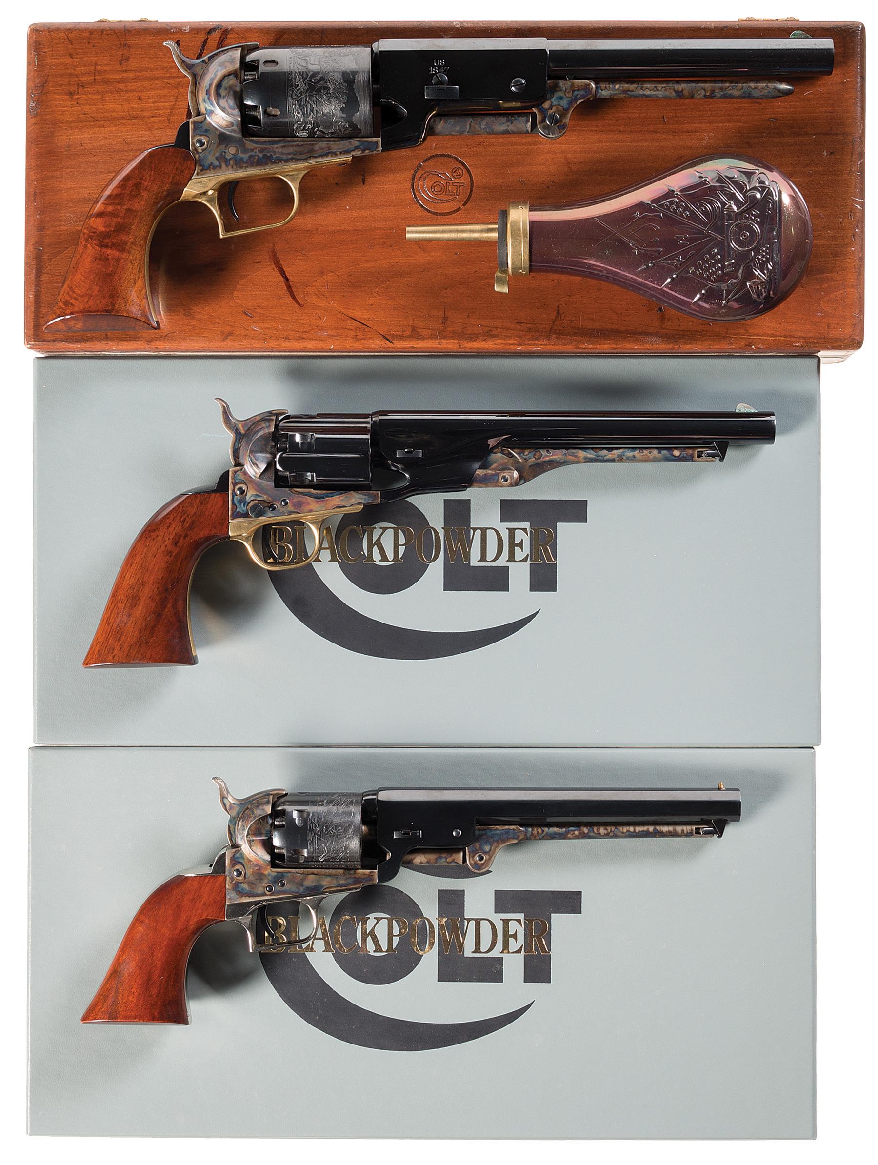 Three Colt Black Powder Signature Series Percussion Revolvers | Rock ...