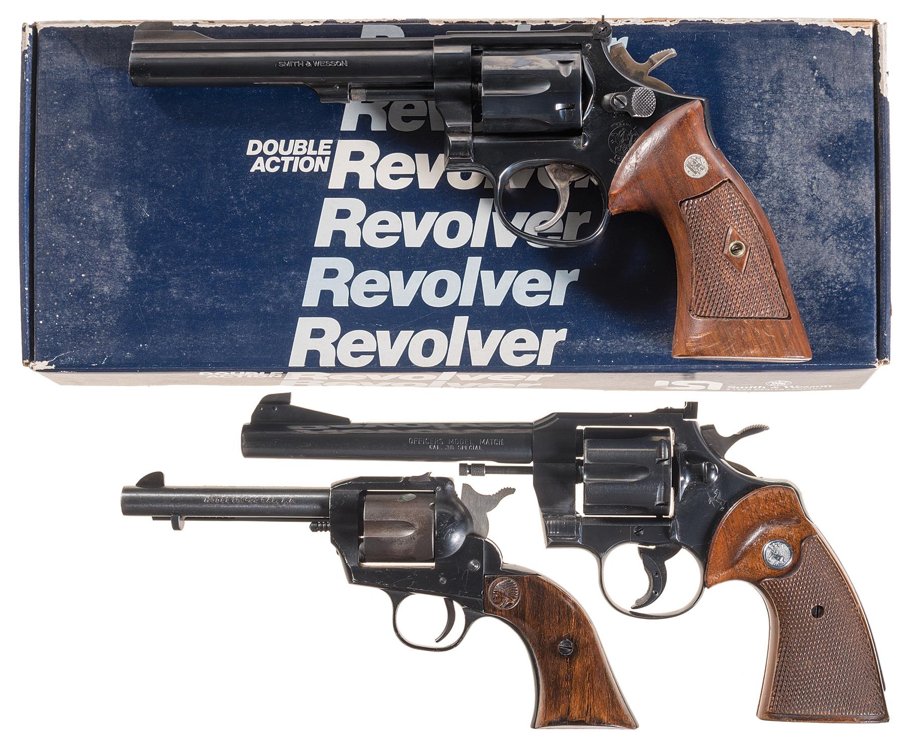 Two Revolvers and One Single Shot Pistol | Rock Island Auction