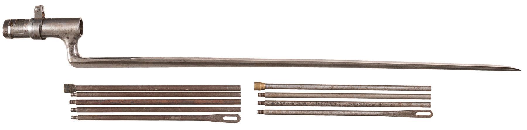 Winchester Sectional Steel Two Cleaning Rod Sets-Musket Bayonet | Rock ...
