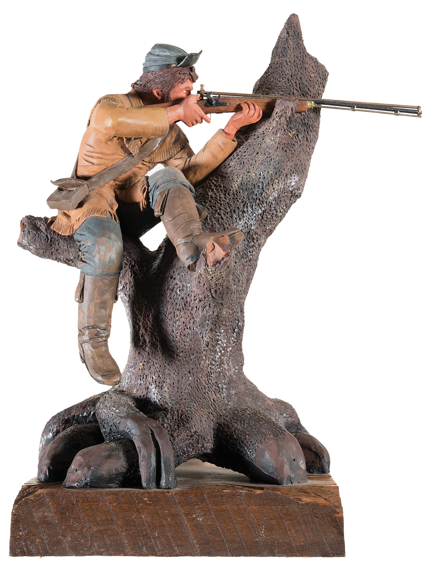 Polychrome Confederate Sniper Statue, 'The Widowmaker' | Rock Island ...