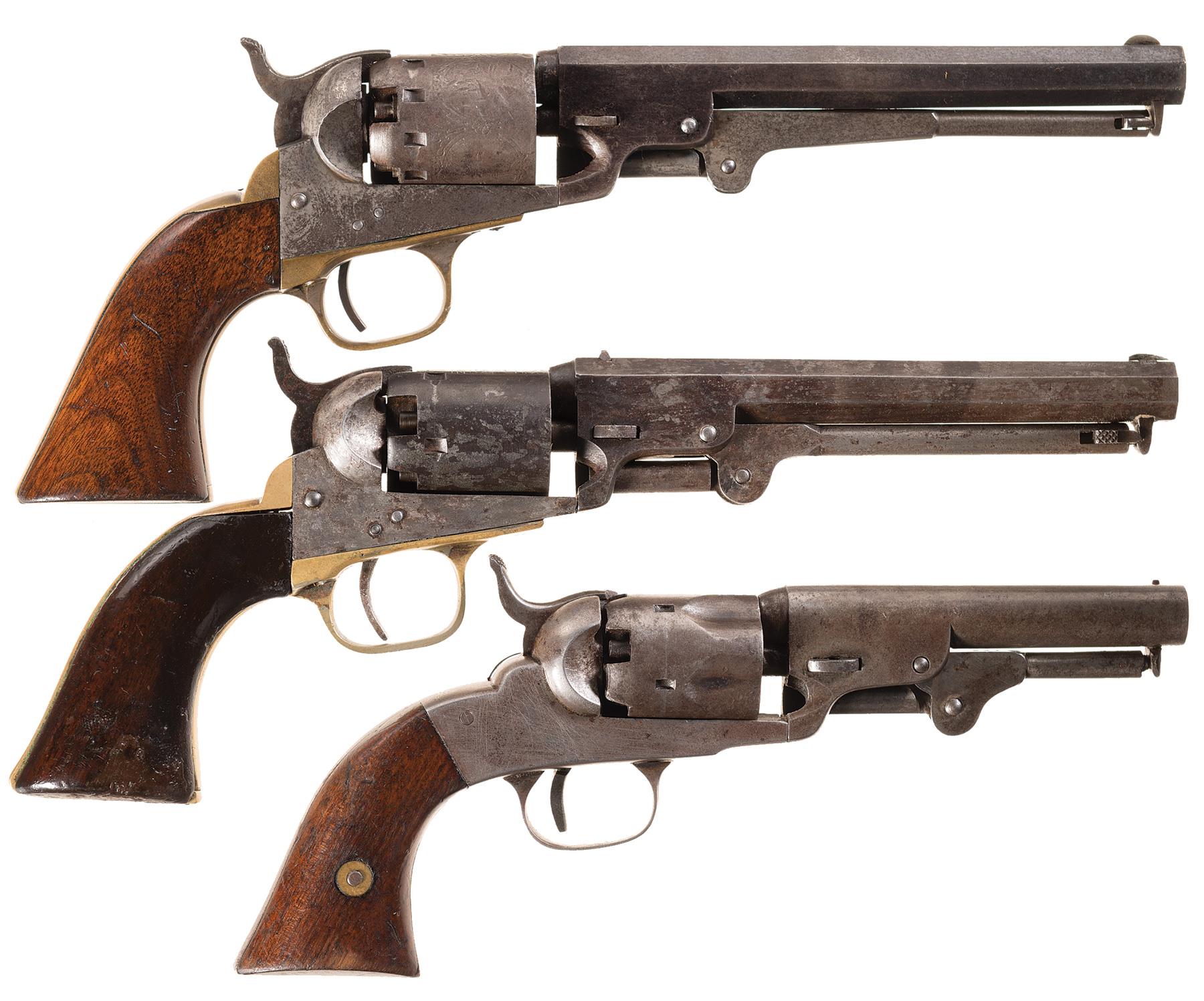 Three Percussion Revolvers | Rock Island Auction