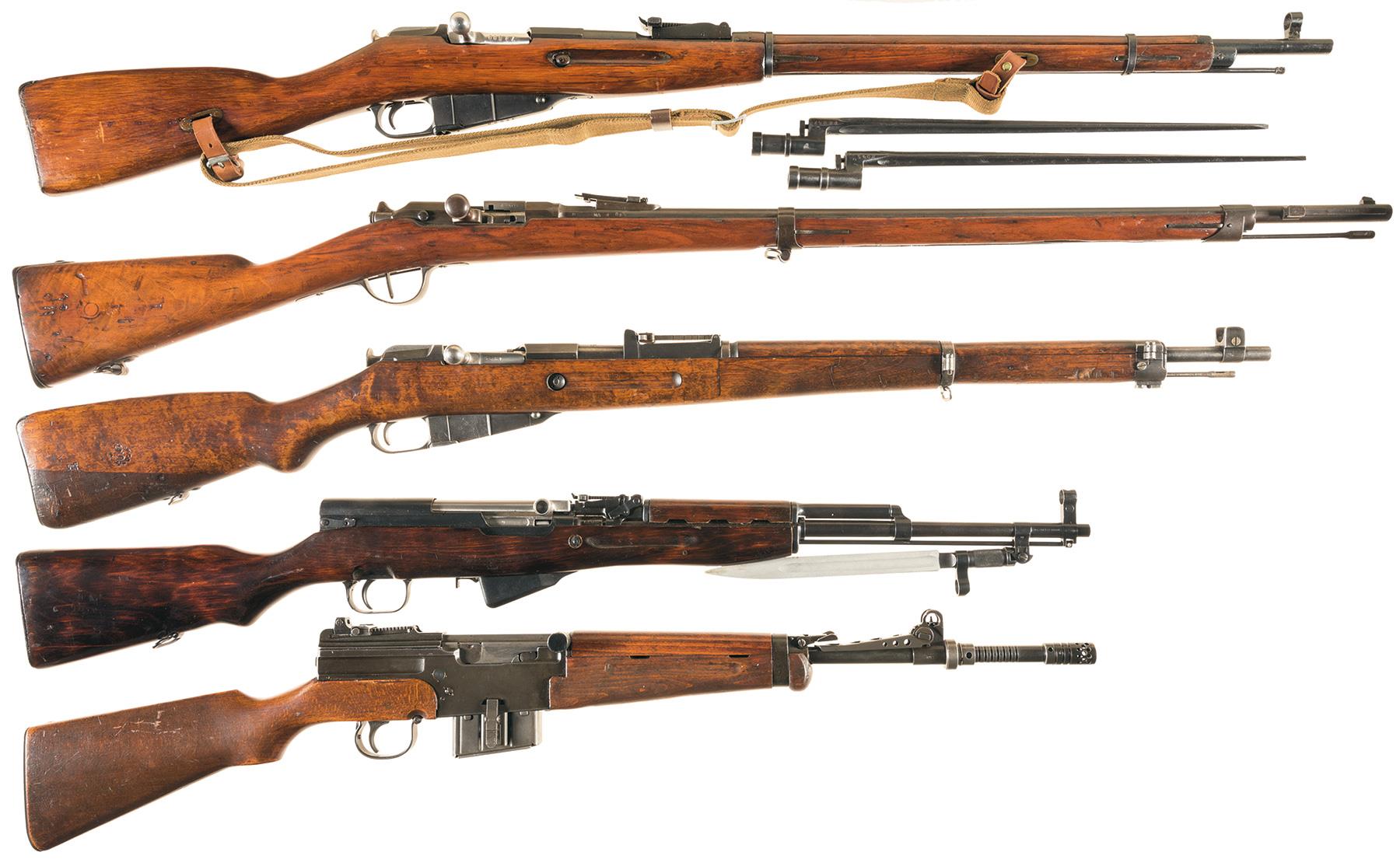 Five Military Rifles | Rock Island Auction
