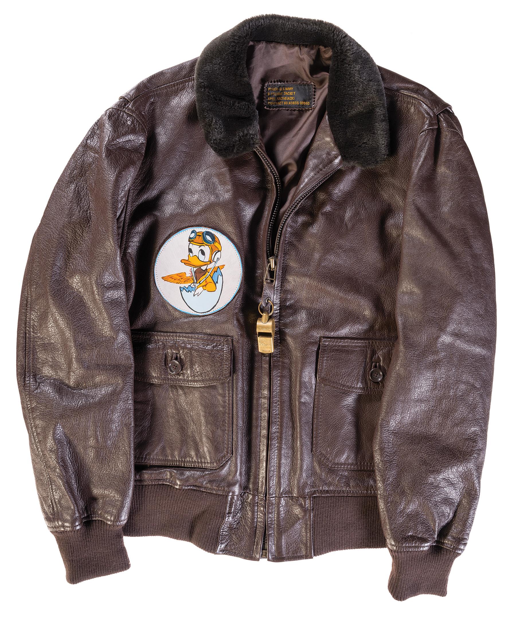 U.S. Navy G-1 Flight Jacket with Decoration for Squadron VF-17 | Rock ...