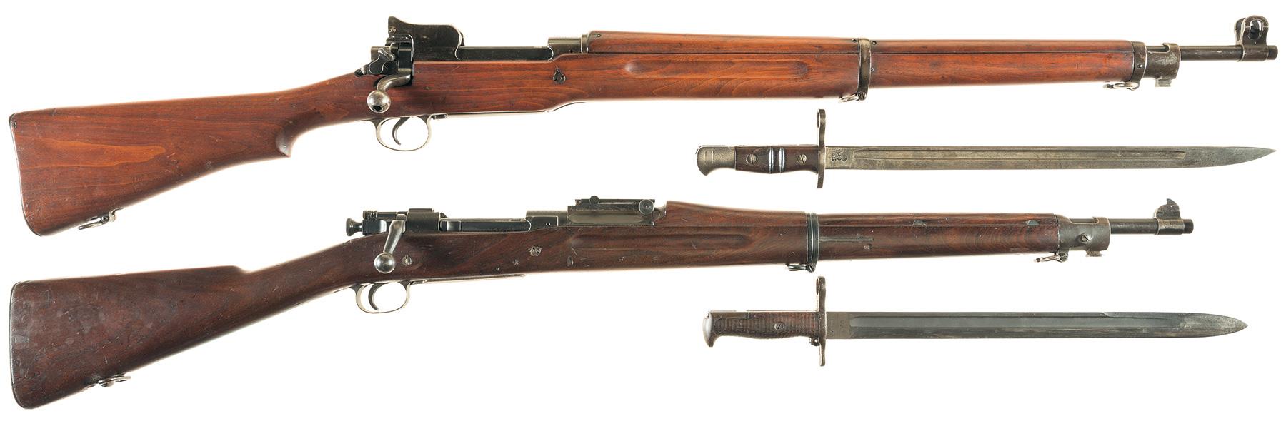 Two U.S. Military Bolt Action Rifles with Bayonets | Rock Island Auction