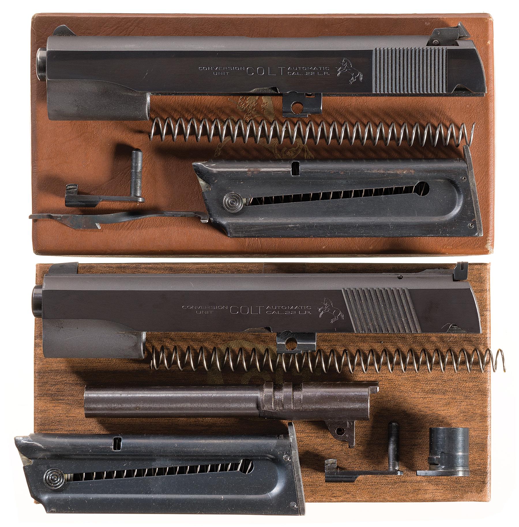 Two Colt .22 LR Caliber Conversion Kits | Rock Island Auction