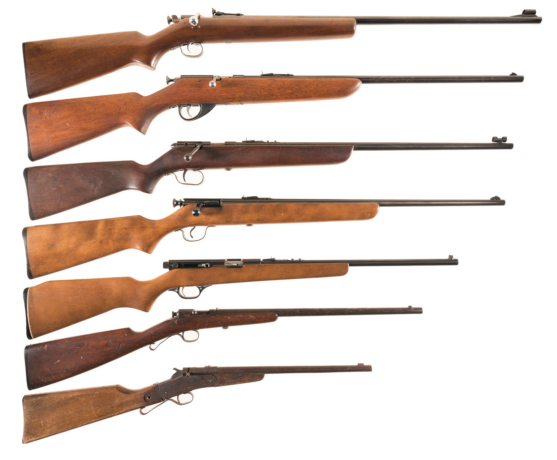 Seven Single Shot Bolt Action Sporting Rifles | Rock Island Auction