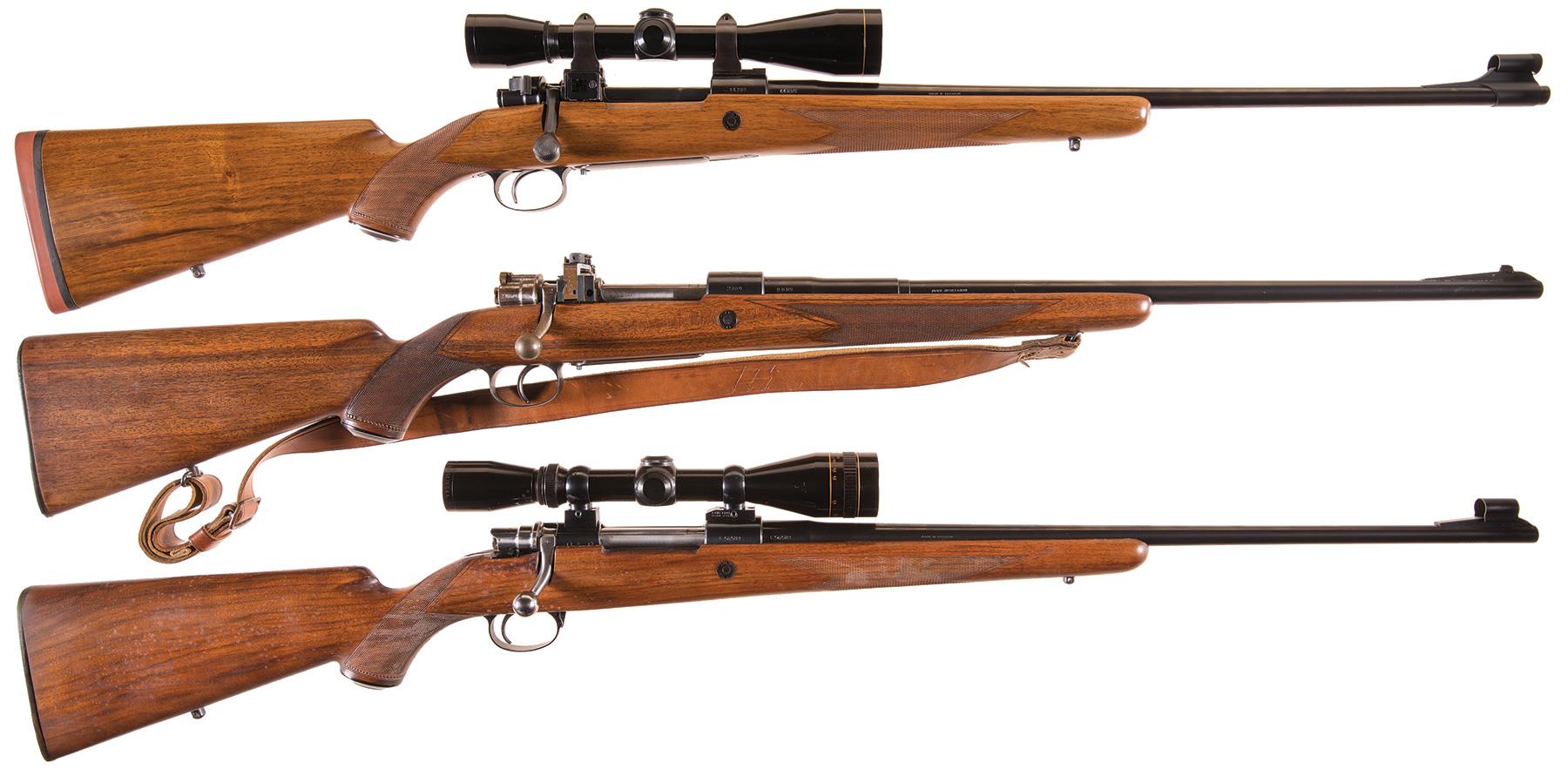 Three Fabrique Nationale Musketeer Bolt Action Rifles | Rock Island Auction