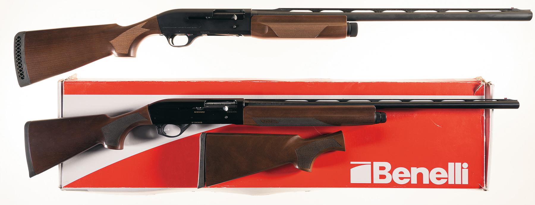 Two Benelli Semi-Automatic Shotguns | Rock Island Auction