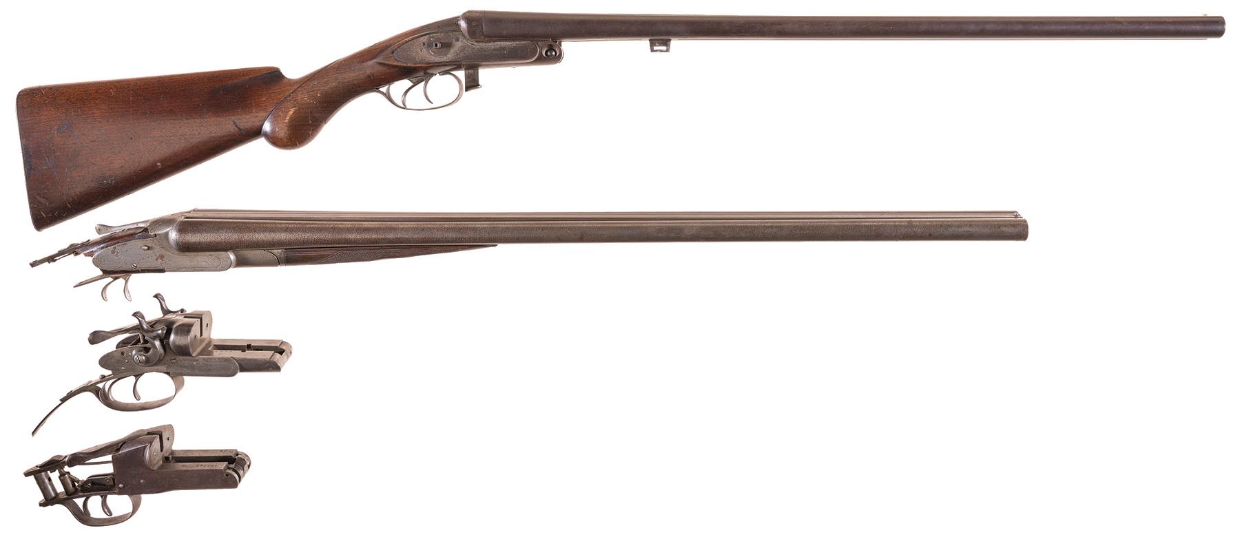 Two Double Barrel Shotguns and Two Shotgun Receivers | Rock Island Auction