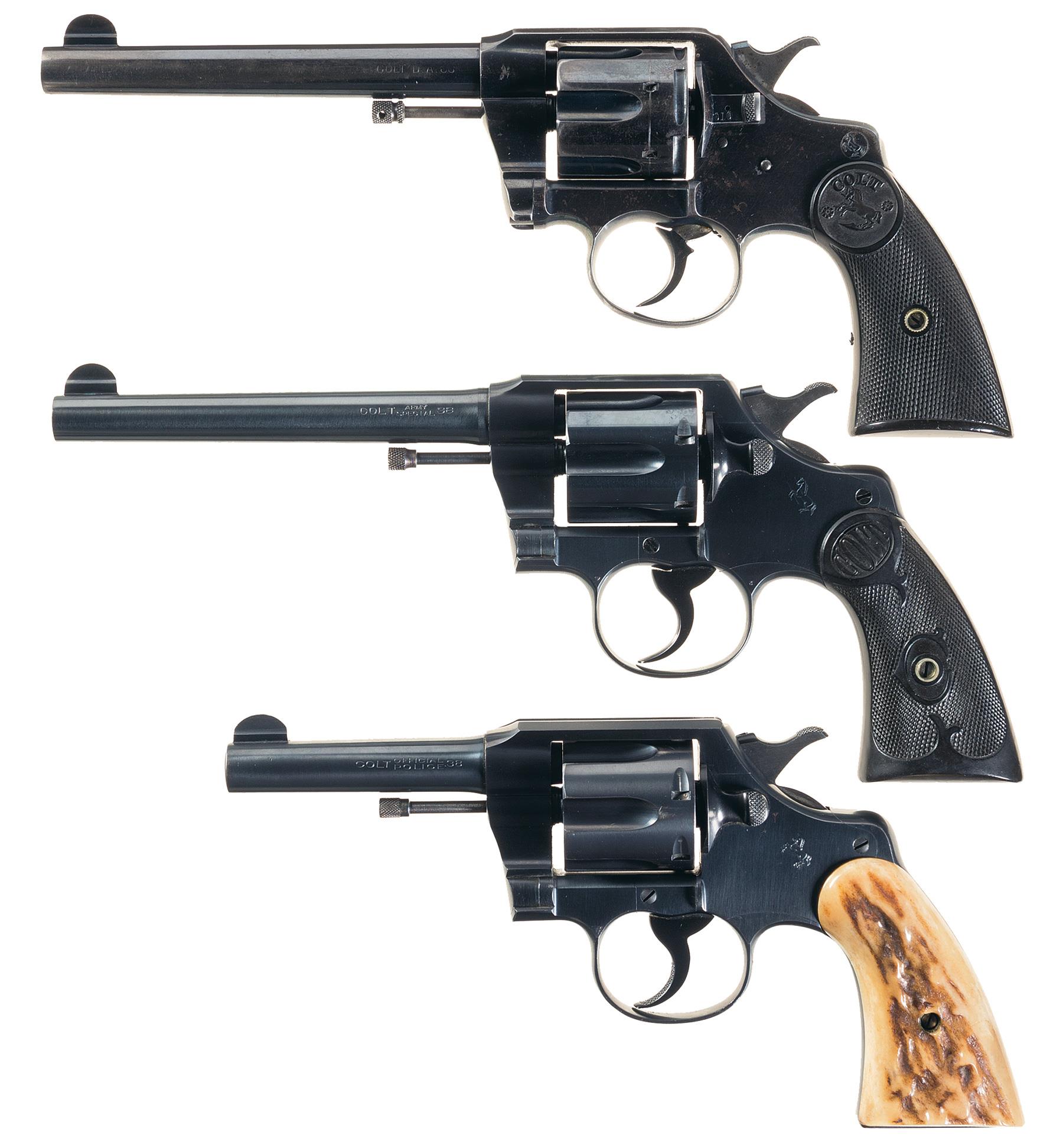 Three Colt Double Action Revolvers | Rock Island Auction