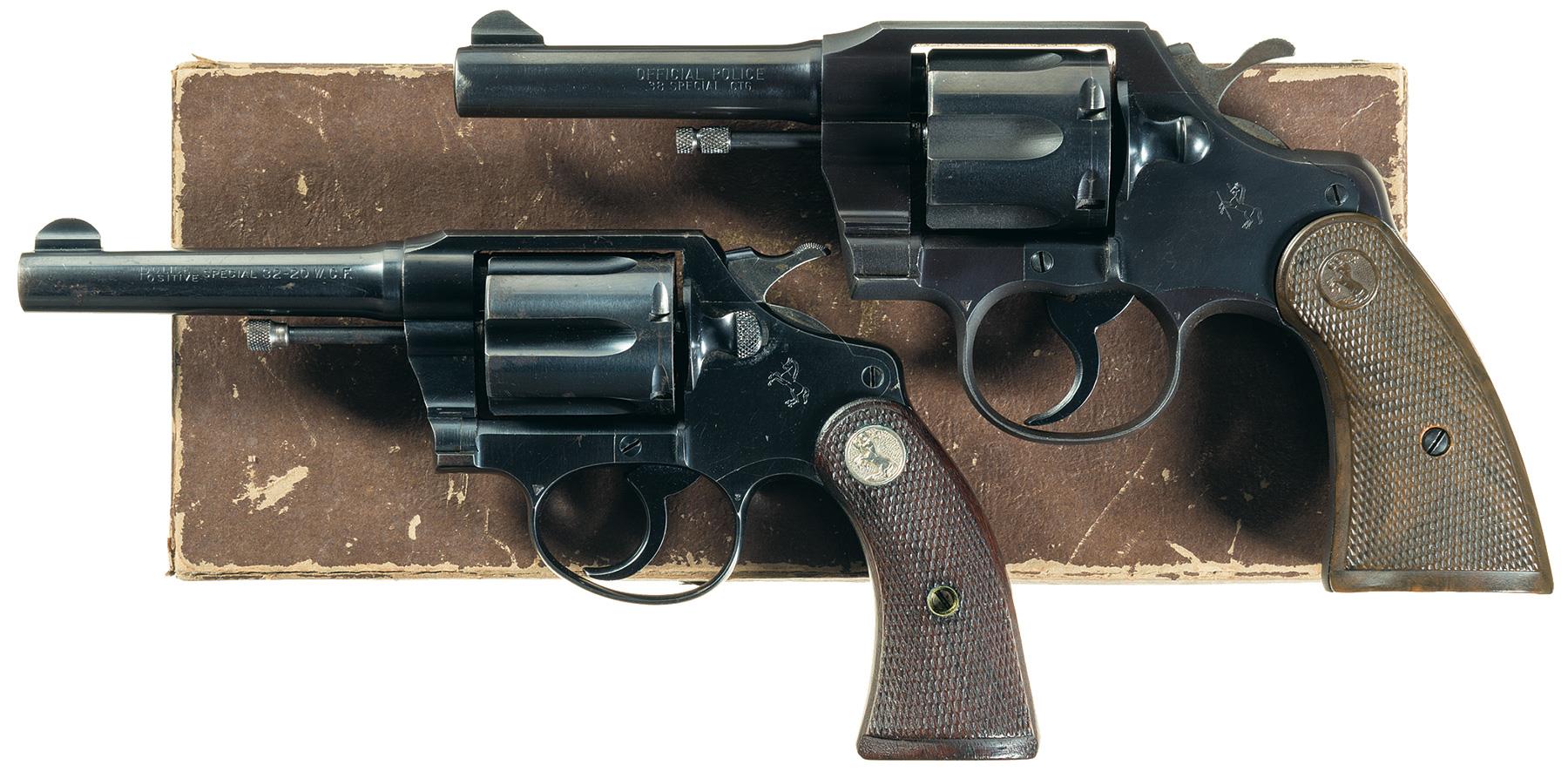 Two Colt Double Action Revolvers | Rock Island Auction