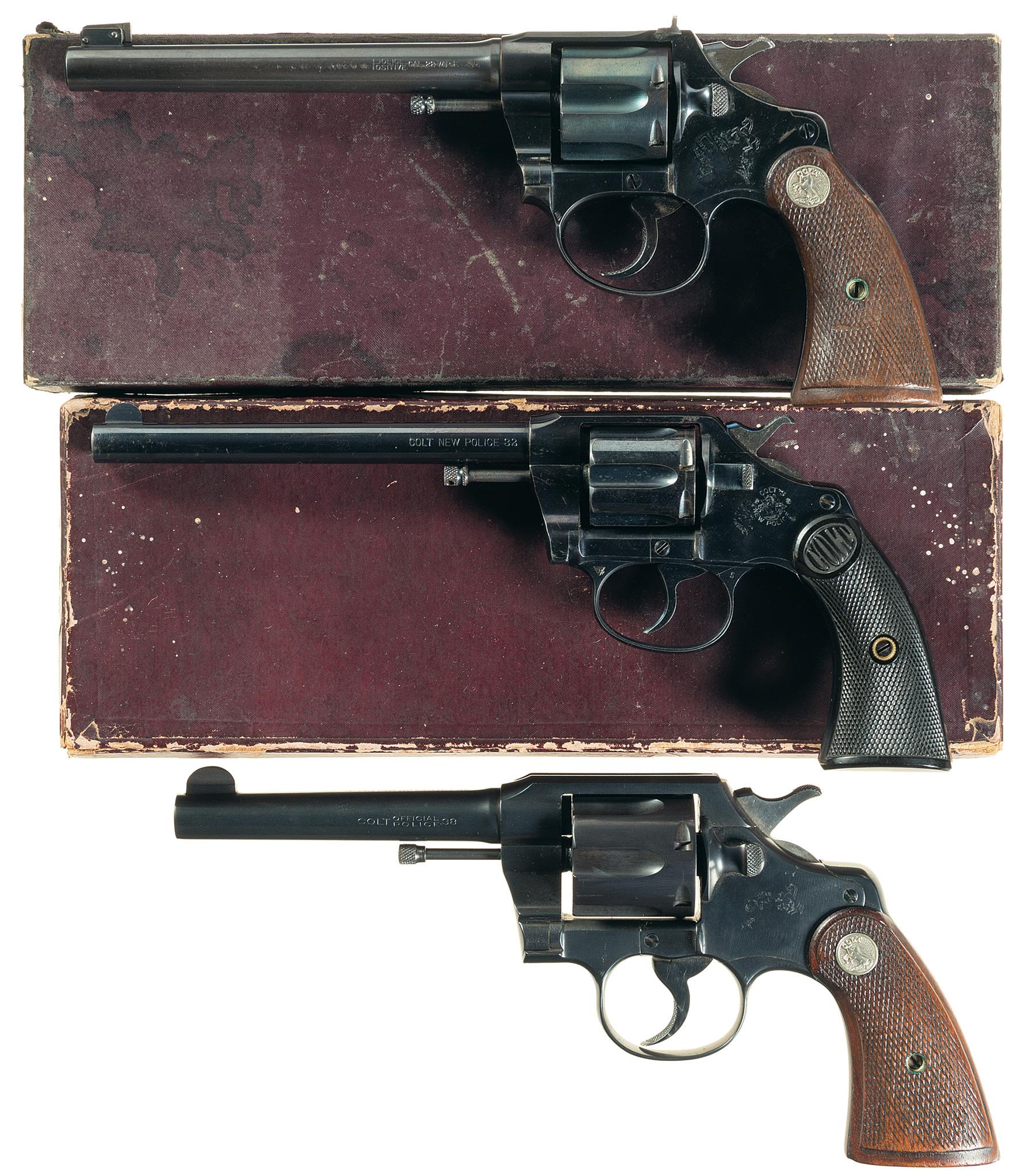 Three Colt Double Action Revolvers | Rock Island Auction
