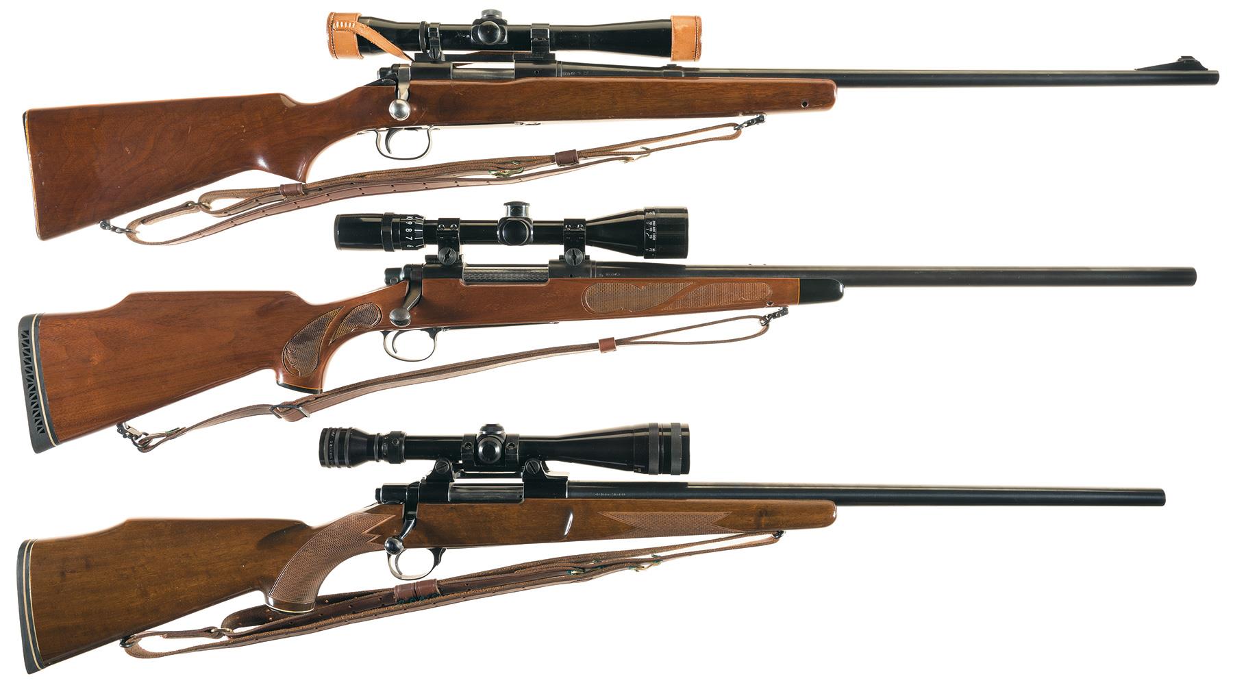 Three Scoped Sporting Bolt Action Rifles | Rock Island Auction