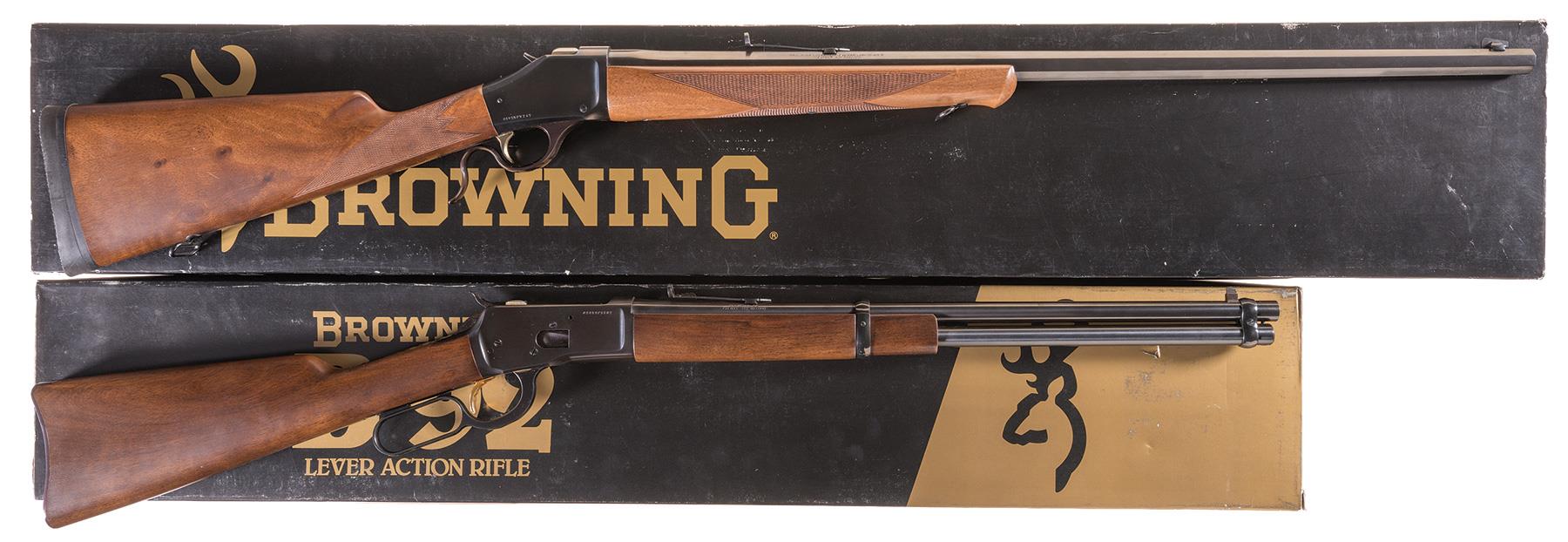 Two Browning Sporting Rifles with Boxes | Rock Island Auction