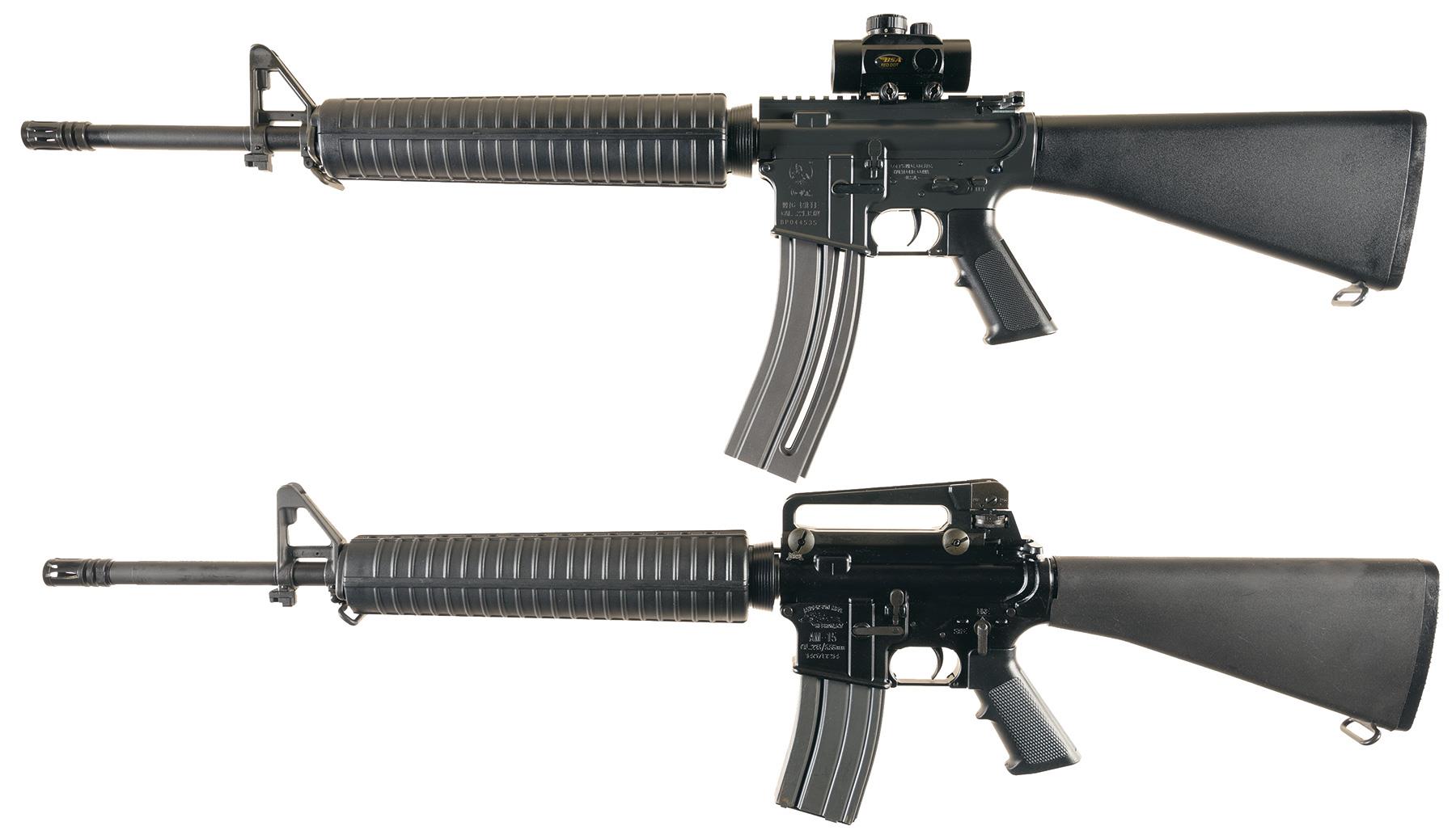 Two Semi-Automatic AR-Pattern Rifles | Rock Island Auction