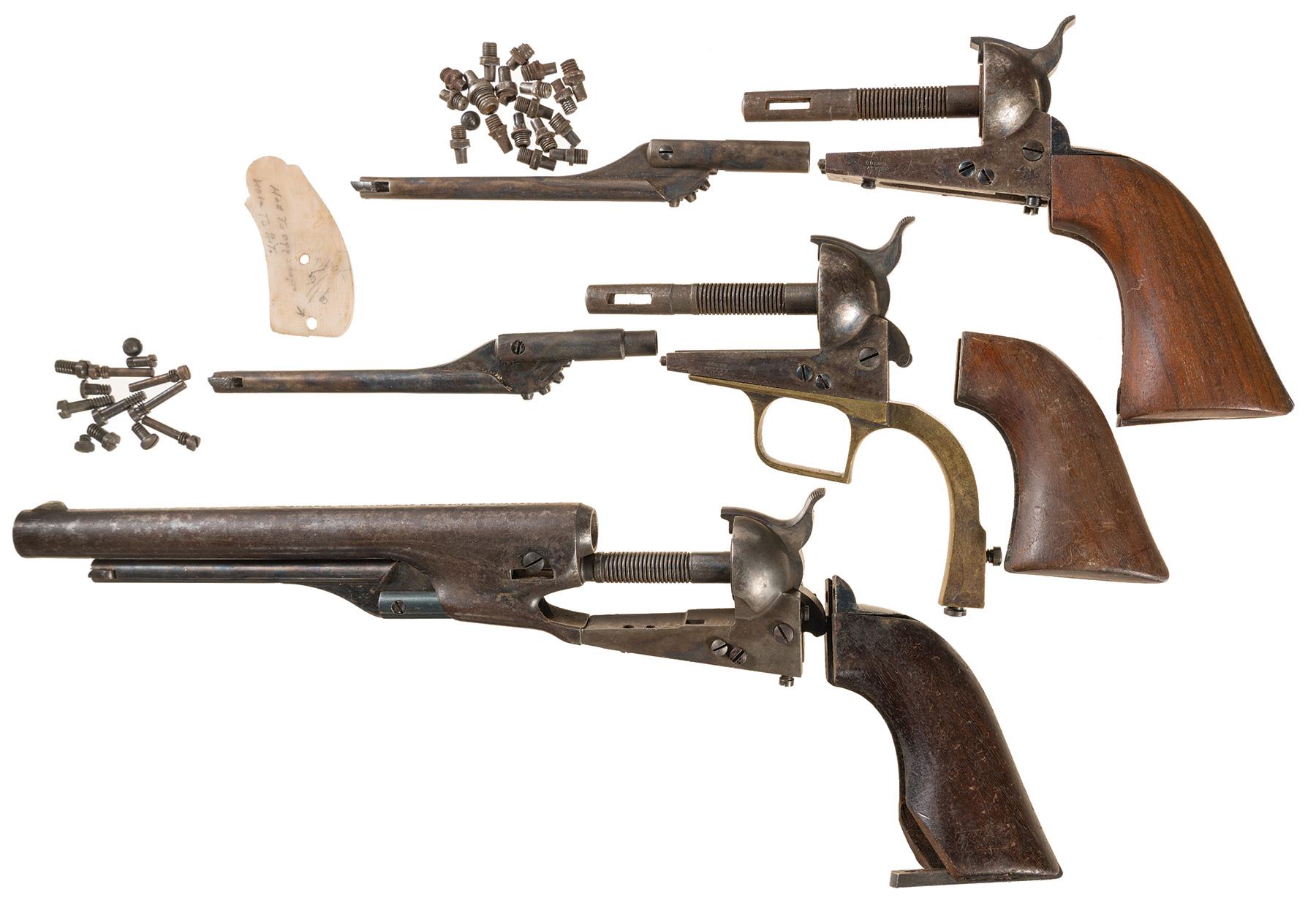 Three Colt Percussion Revolver Frames | Rock Island Auction