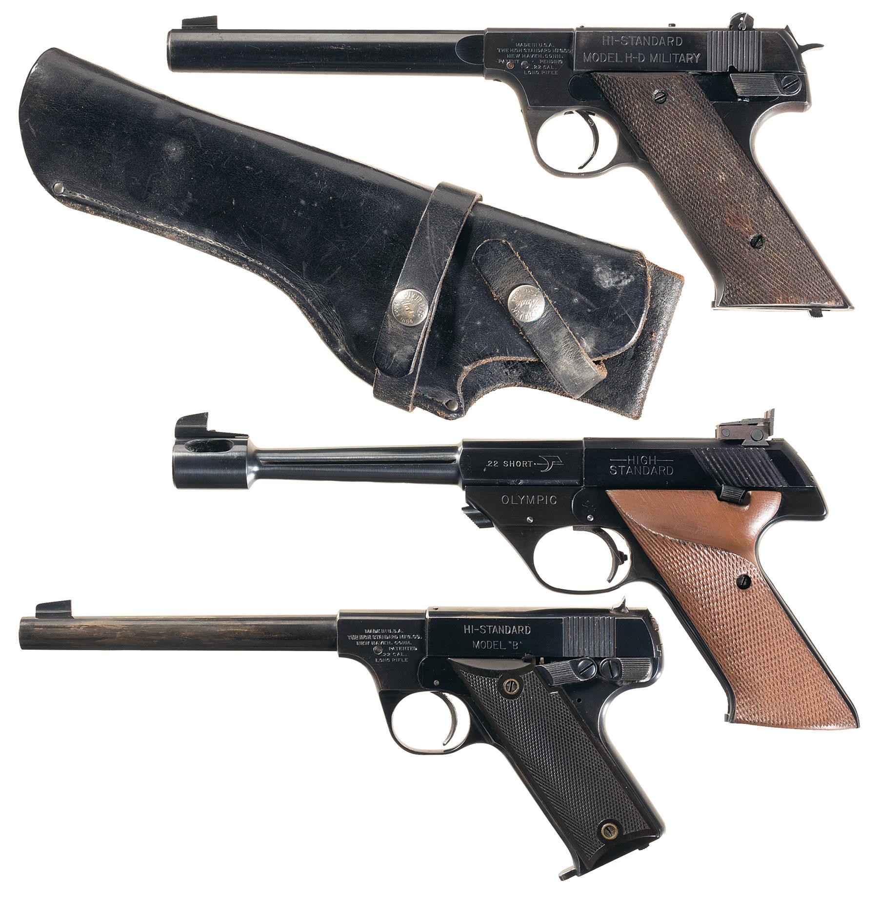 Three High Standard Semi-Automatic Target Pistols | Rock Island Auction