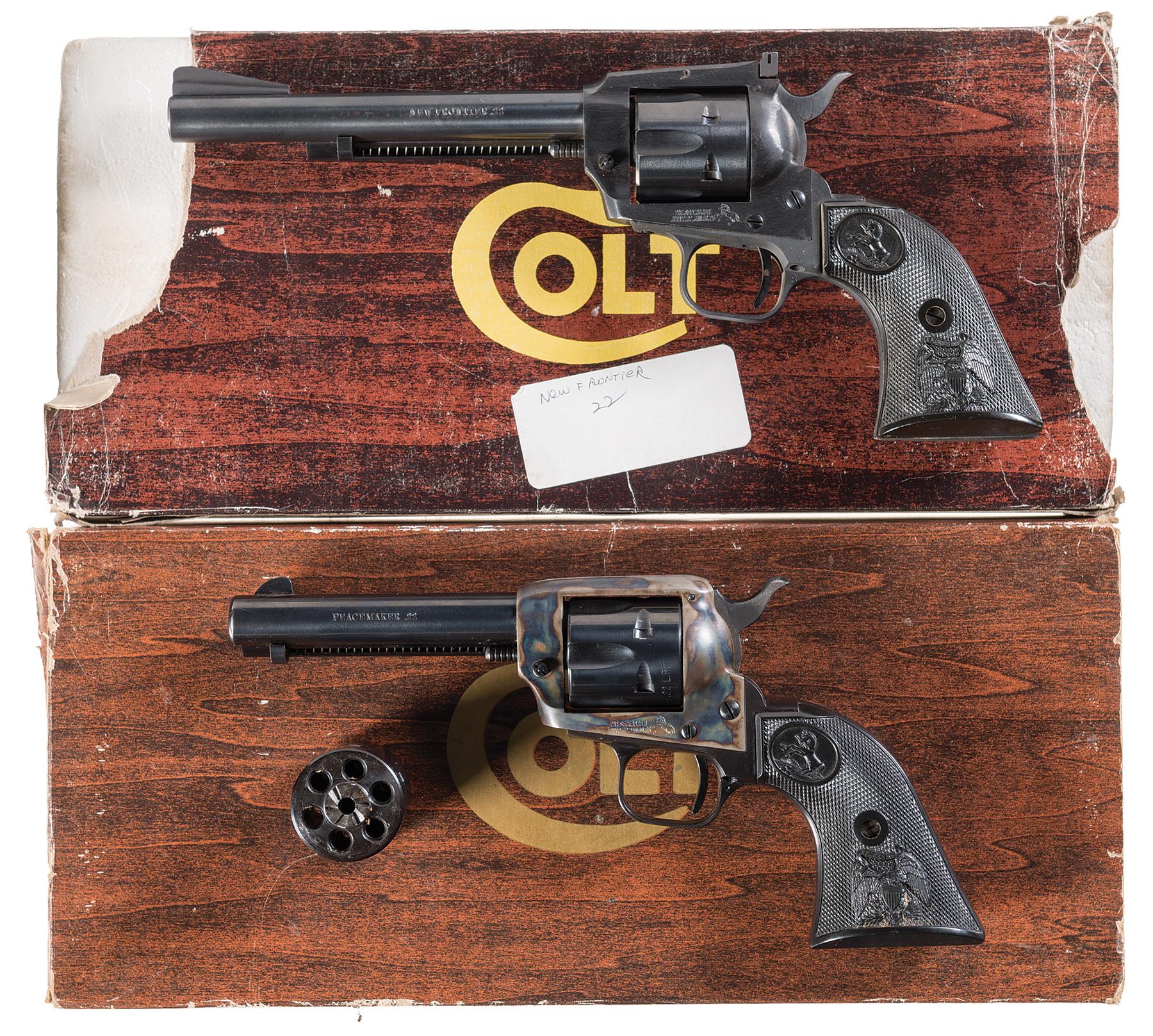 Two Colt Single Action Army Revolvers with Boxes | Rock Island Auction