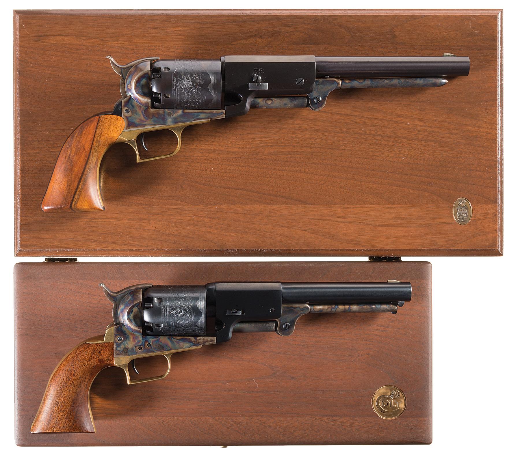 Two Cased Colt Black Powder Series Reproduction Percussion Revol | Rock ...