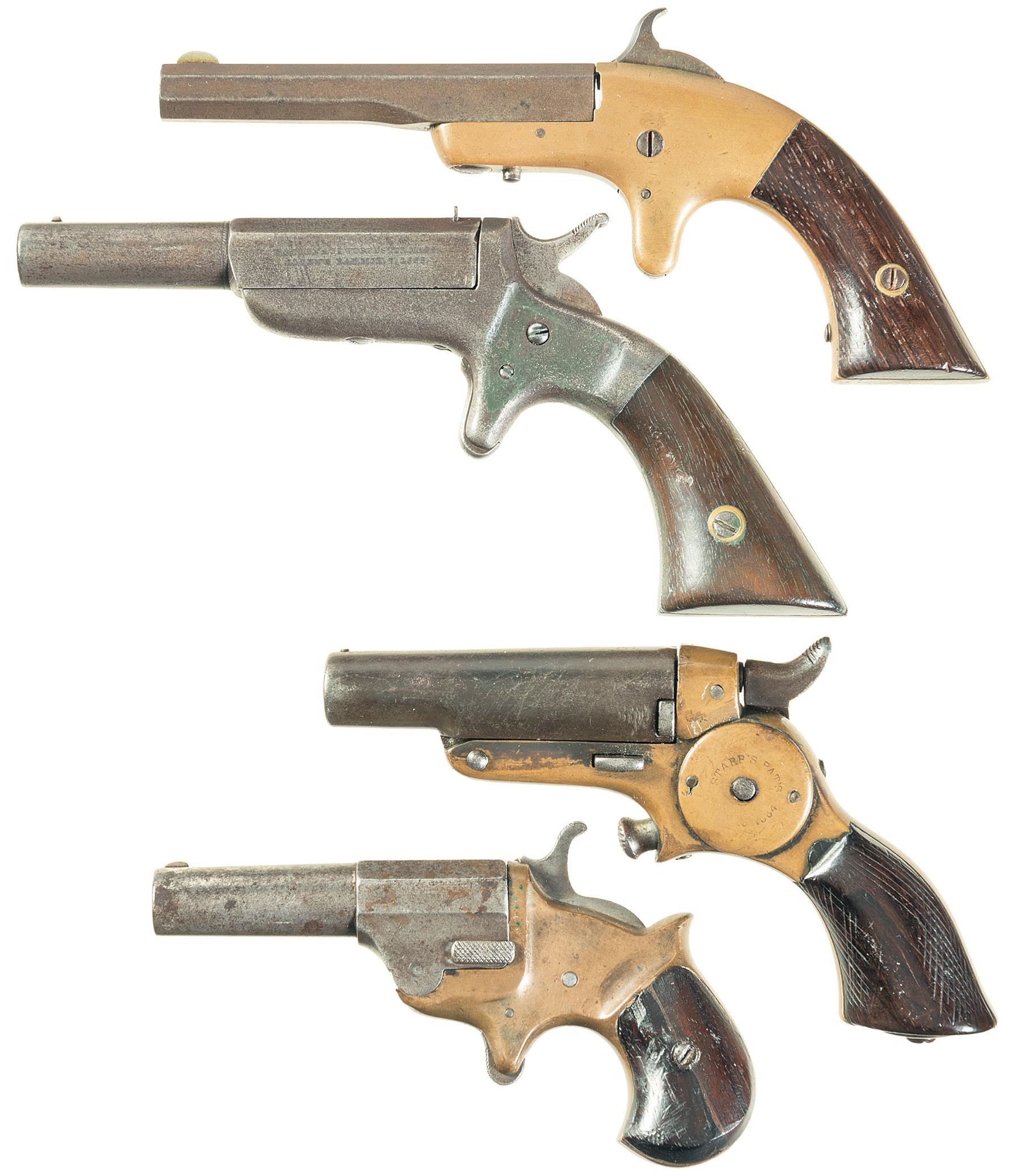 Four Antique American Single Shot Pistols | Rock Island Auction