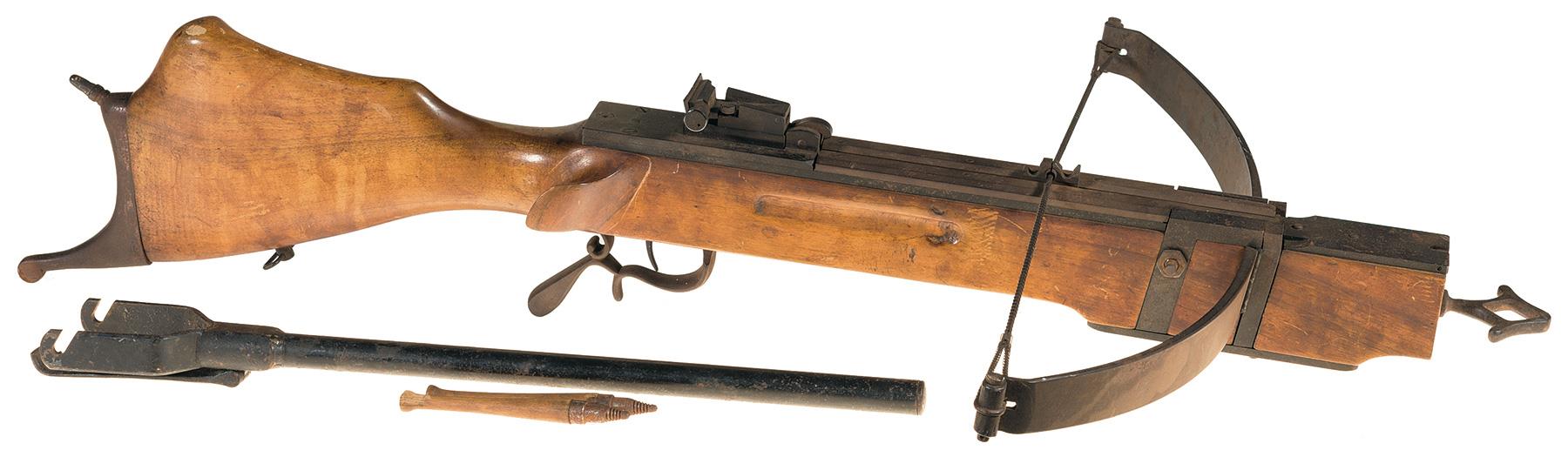 Swiss Crossbow with Bolts | Rock Island Auction