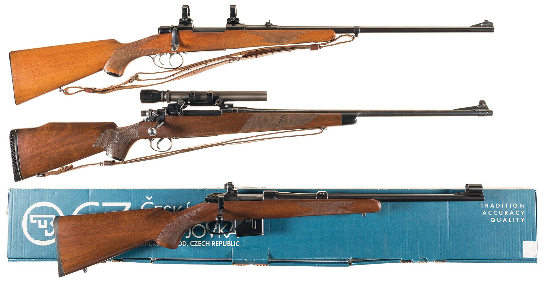 Three European Bolt Action Sporting Rifles | Rock Island Auction