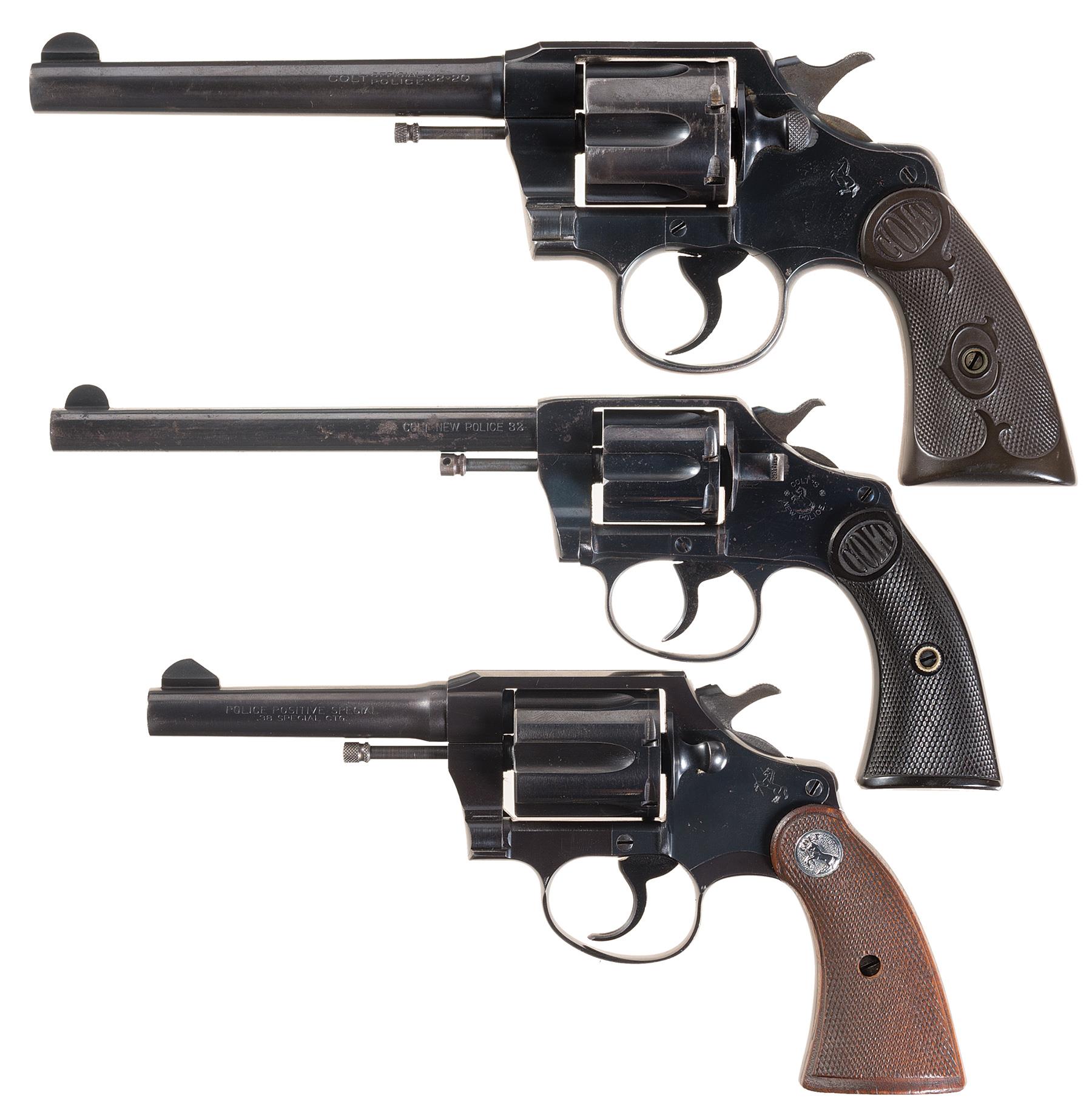 Collectors Lot of Three Colt Double Action Revolvers | Rock Island Auction