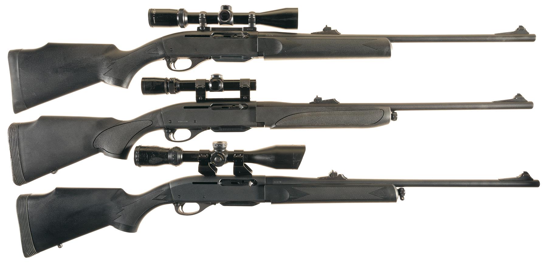 Three Scoped Remington Semi-Automatic Rifles | Rock Island Auction
