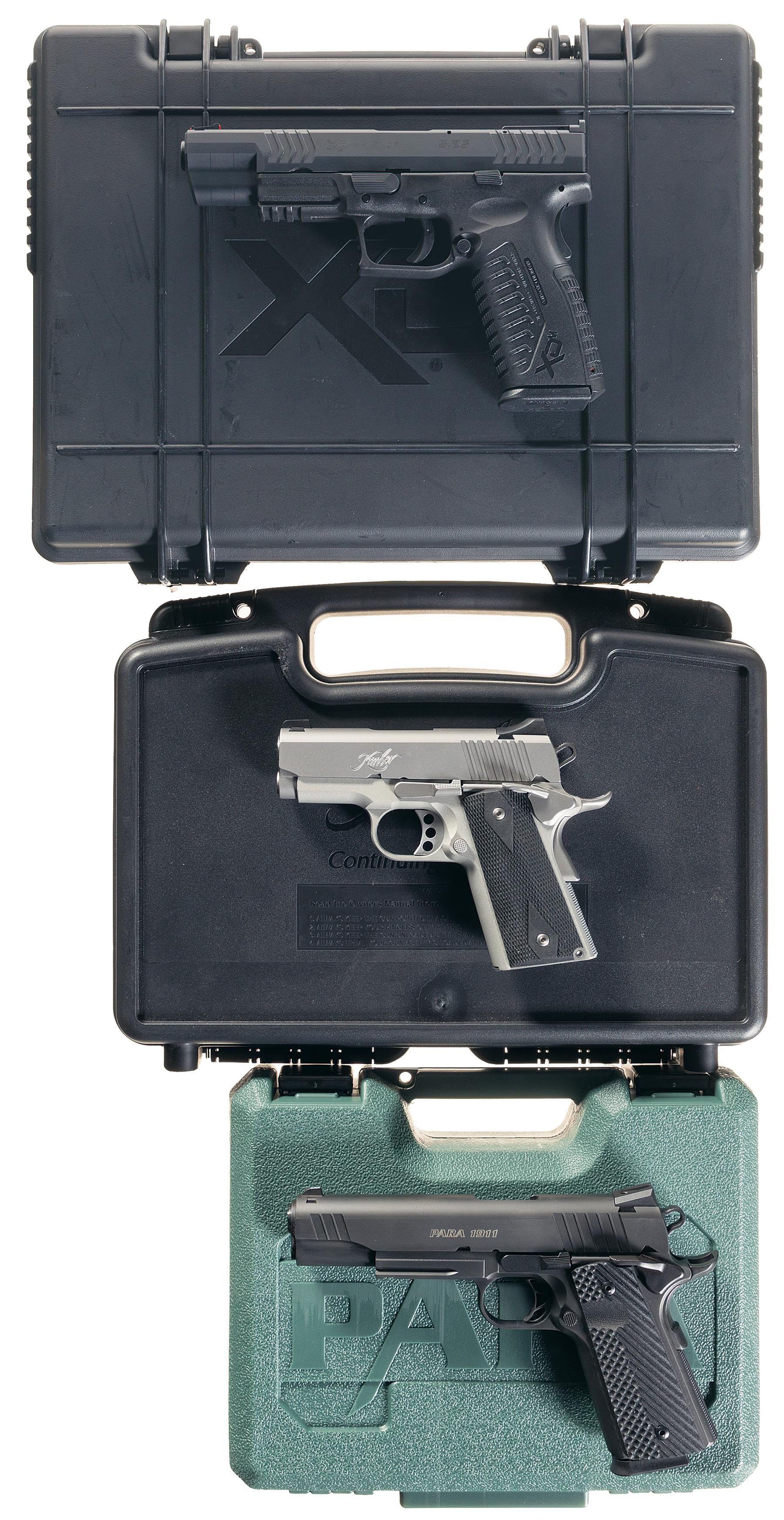 Three Cased 45 ACP Semi-Automatic Pistols | Rock Island Auction