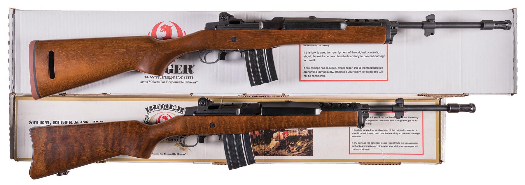 Two Ruger Mini-14 Rifles with Boxes | Rock Island Auction