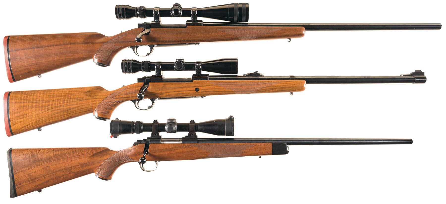 Three Scoped Bolt Action Sporting Rifles | Rock Island Auction