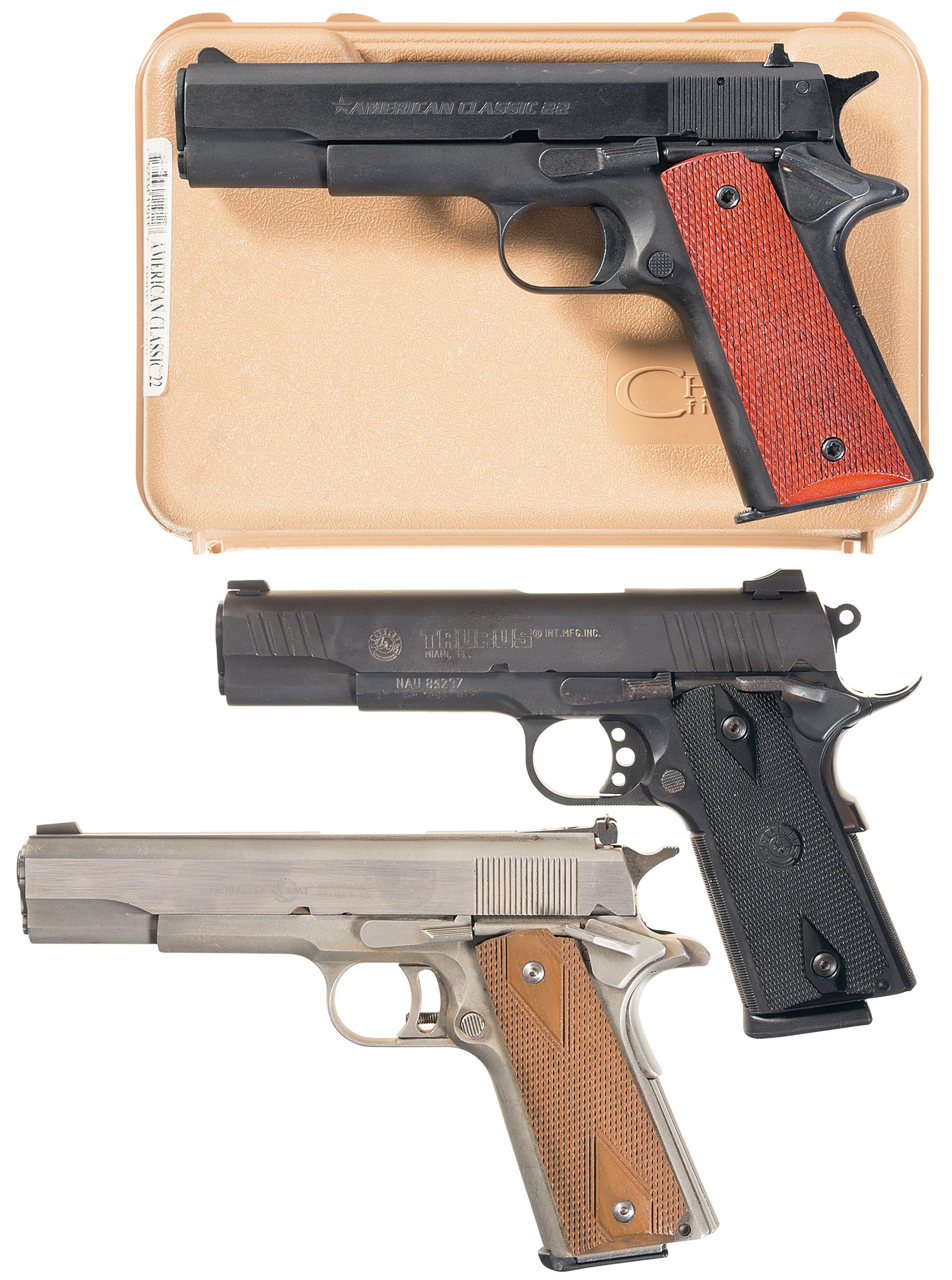 Three Model 1911 Style Semi-Automatic Pistols | Rock Island Auction