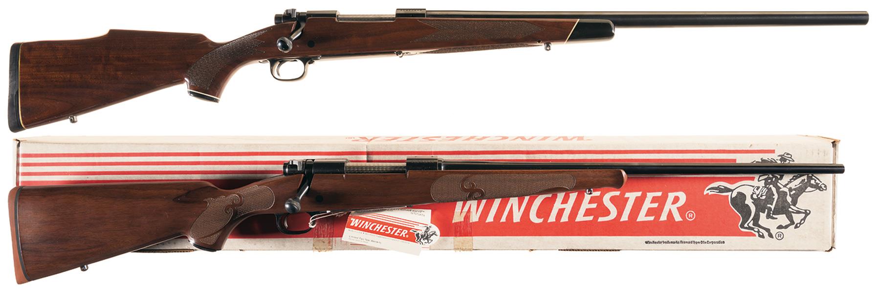 Two Winchester Model 70 Bolt Action Rifles | Rock Island Auction