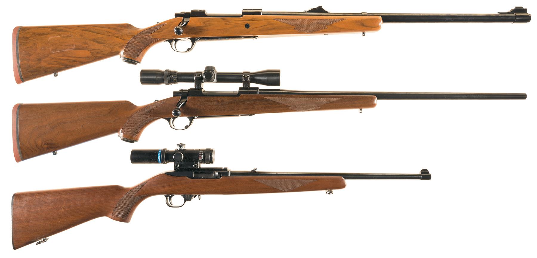 Three Ruger Sporting Long Guns | Rock Island Auction