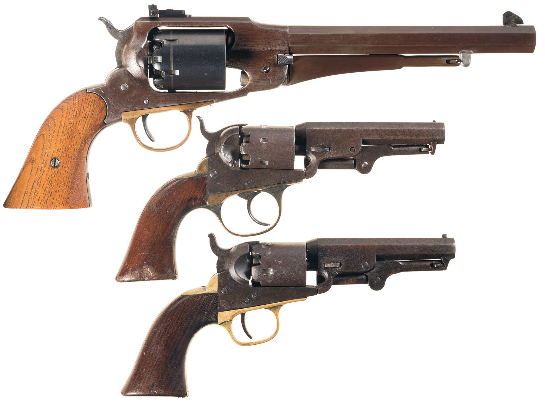 Three Percussion Revolvers | Rock Island Auction