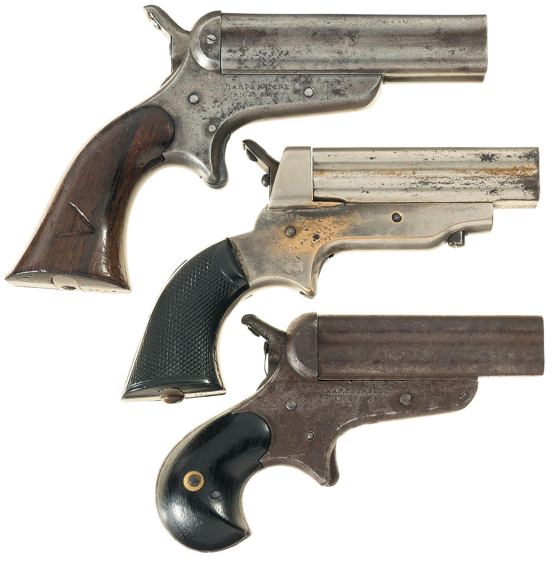 Three Sharps Pepperbox Pistols | Rock Island Auction