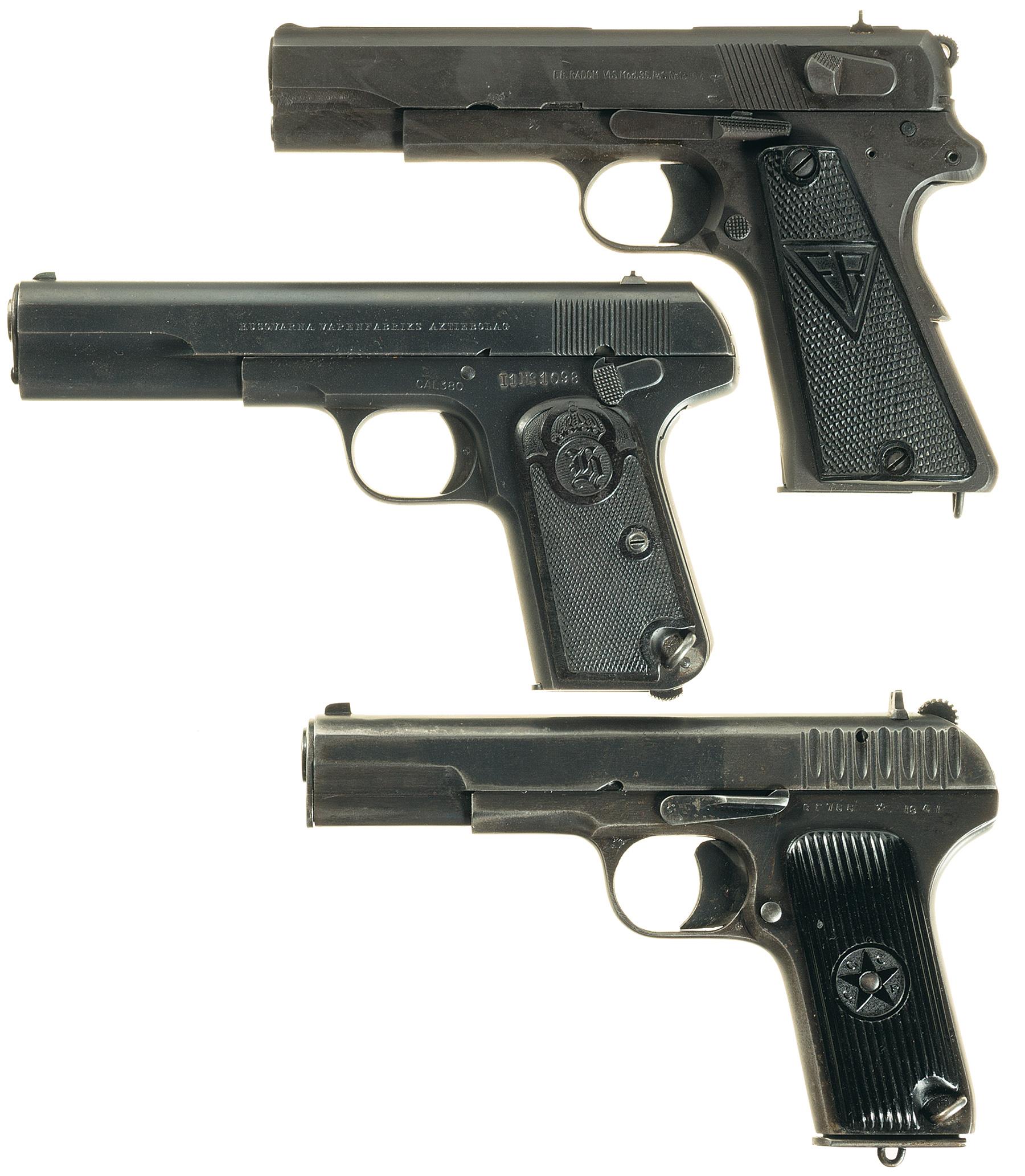Three European Semi-Automatic Pistols | Rock Island Auction