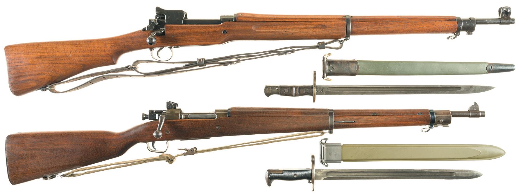 Two U.S. Military Bolt Action Rifles with Bayonets | Rock Island Auction