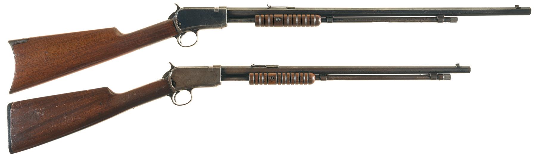 Two Winchester Slide Action Rifles | Rock Island Auction
