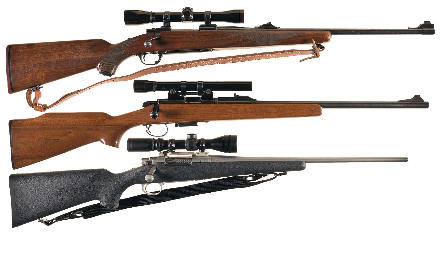 Three Scoped Bolt Action Sporting Rifles | Rock Island Auction