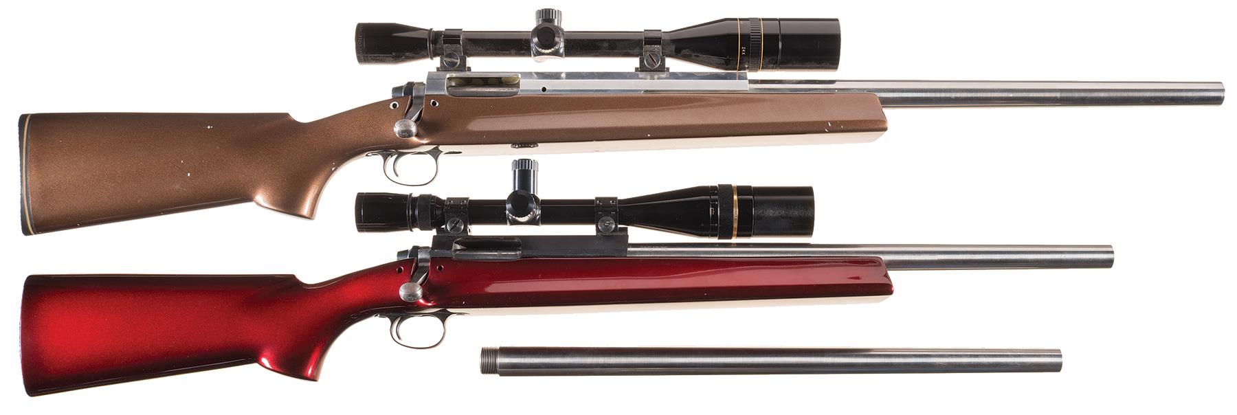 Two Scoped Single Shot Bolt Action Target Rifles | Rock Island Auction