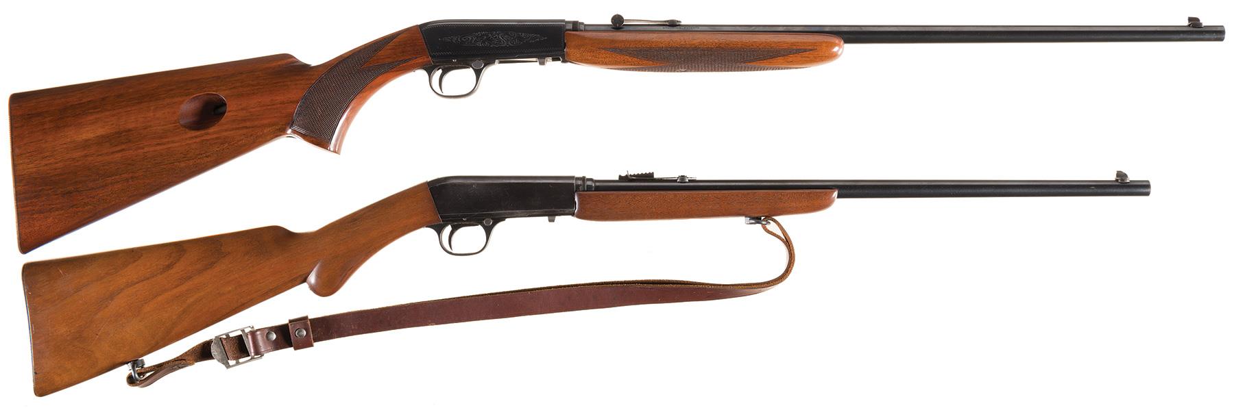Two Early Browning 22 Semi-Automatic Rifle Variants | Rock Island Auction