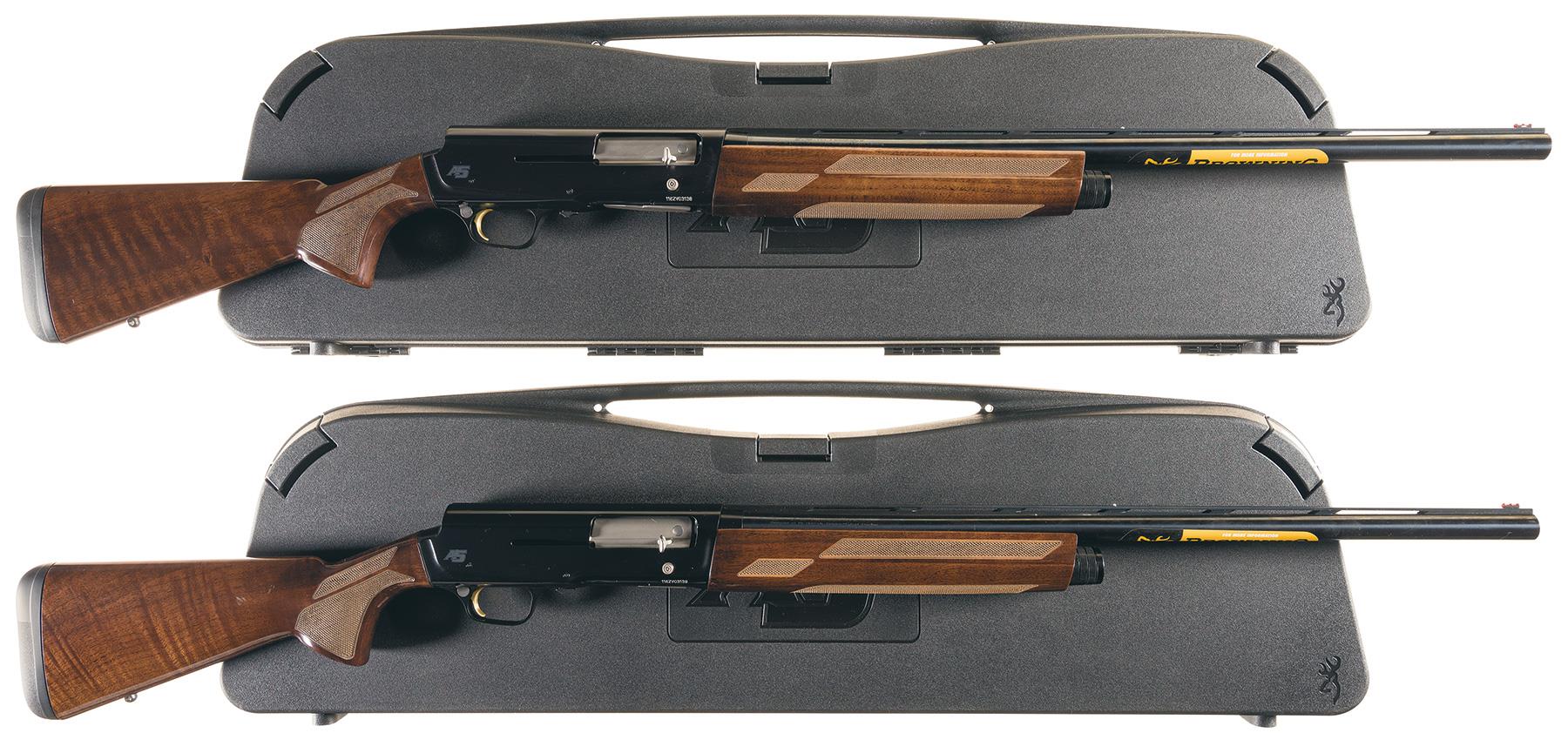 Two Consecutively Serial Numbered Browning Auto 5 Hunter | Rock Island ...