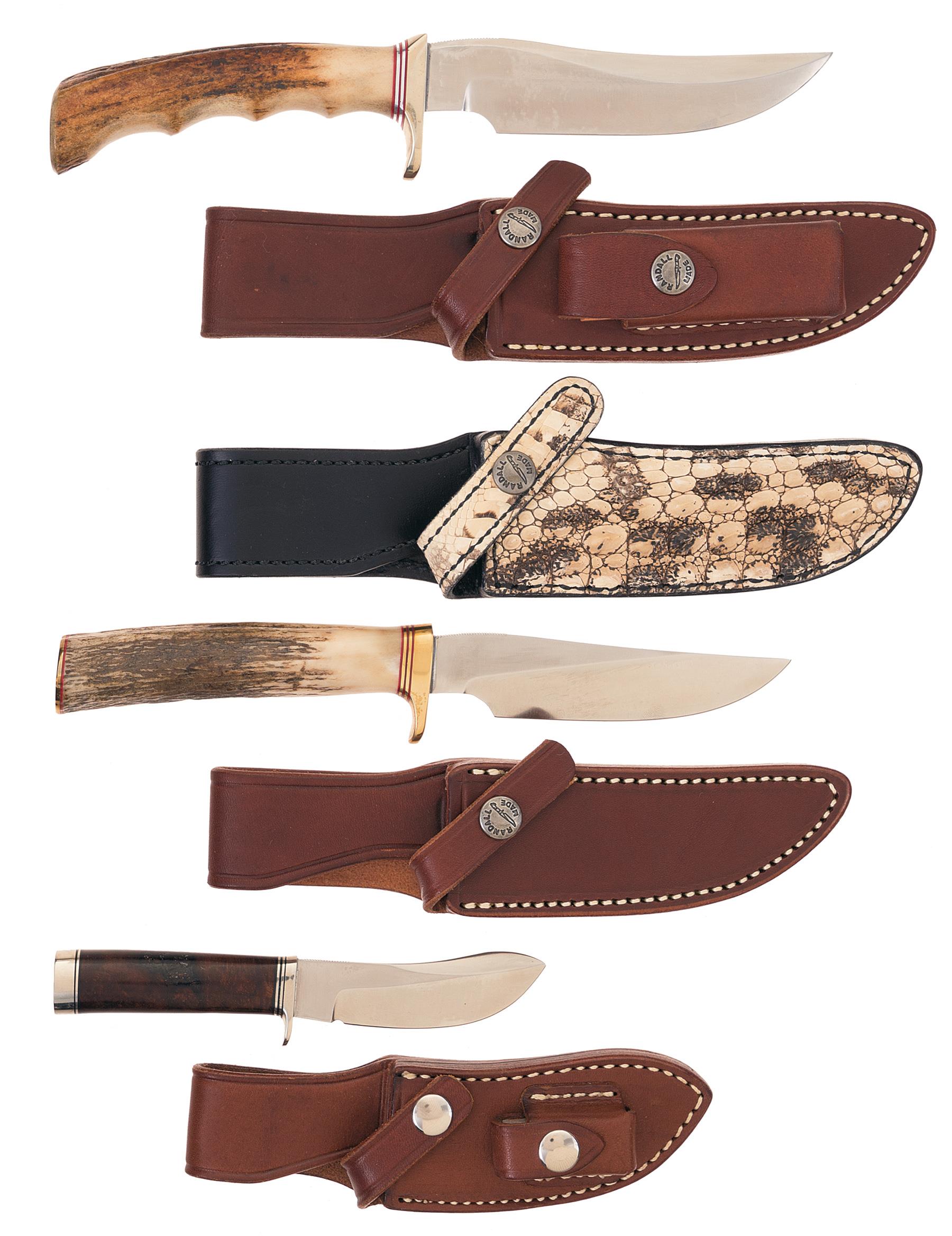 Three Knives with Sheaths | Rock Island Auction