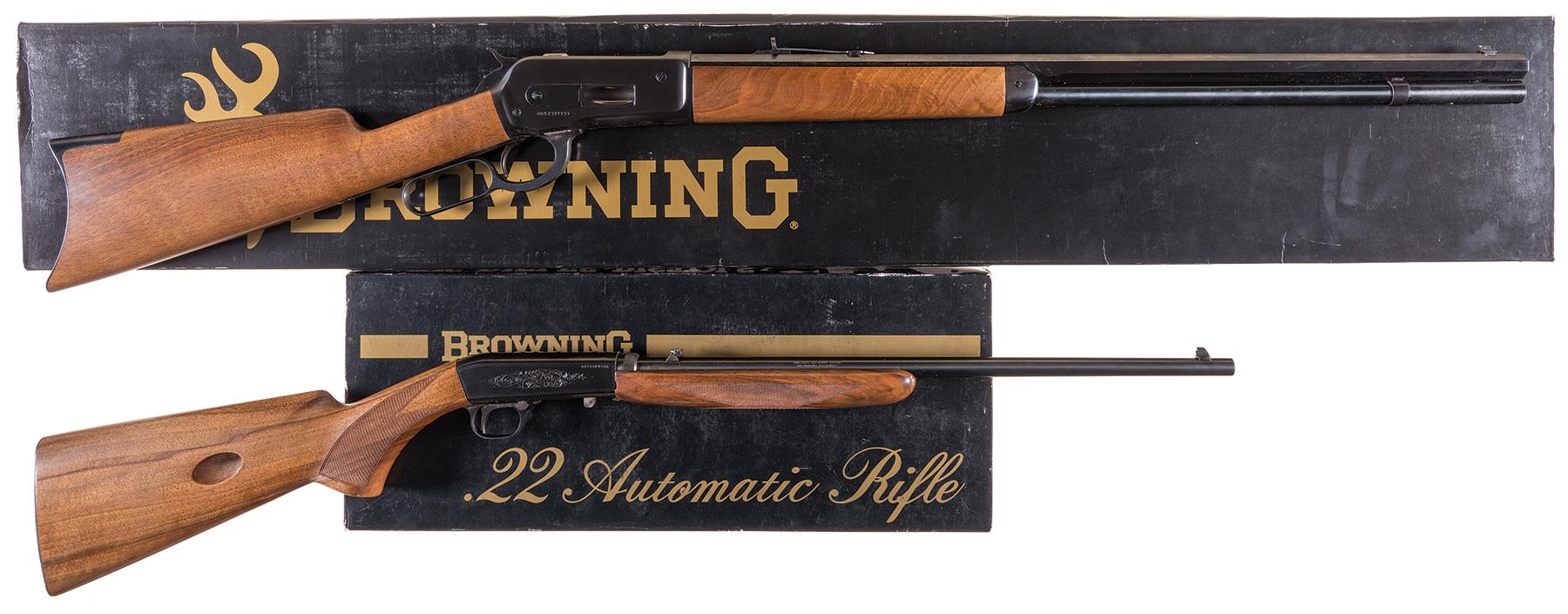 Two Browning Sporting Rifles with Boxes | Rock Island Auction