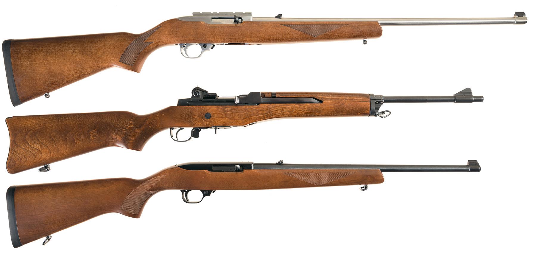 Three Ruger Semi-Automatic Long Guns | Rock Island Auction