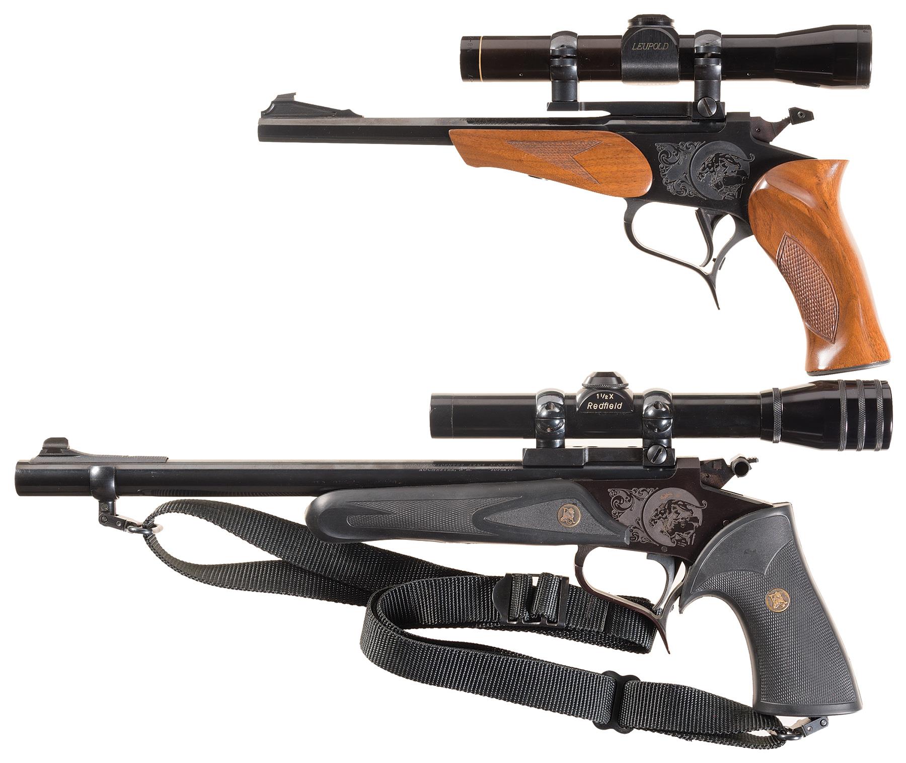 Two Scope Thompson Center Contender Pistols | Rock Island Auction